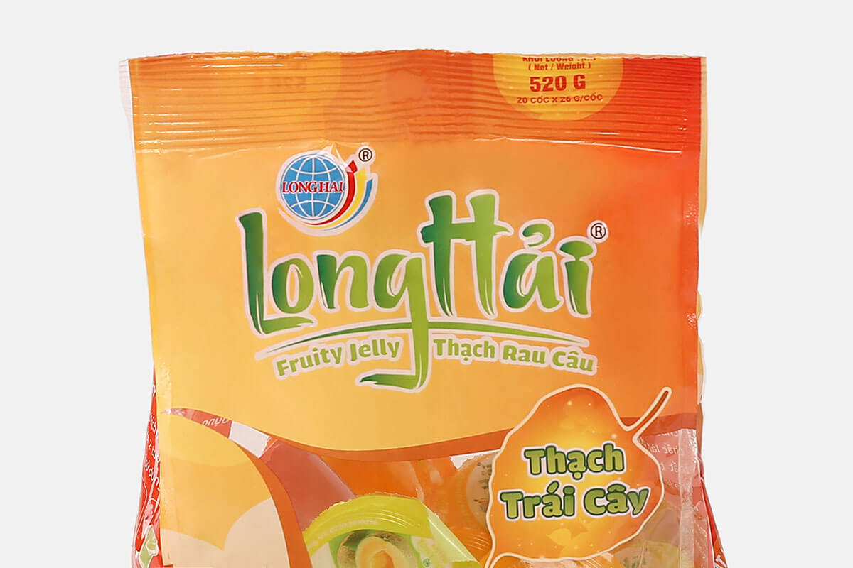 Thạch rau câu Long Hải túi hoa sen 520 g | Thạch Long Hải